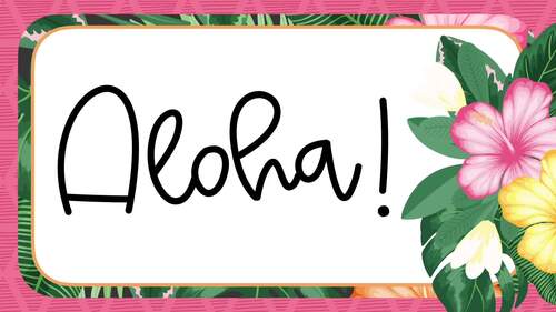 Tropical Summer Google Slides Theme - Daily Agenda Morning Meeting ...
