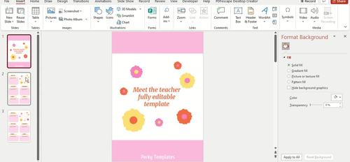 Teacher All About Me Editable Template | Flower Theme Templates | TpT