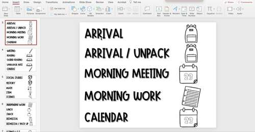 EDITABLE Schedule Cards | Customizable Colors by Coffee Teach and Inspire