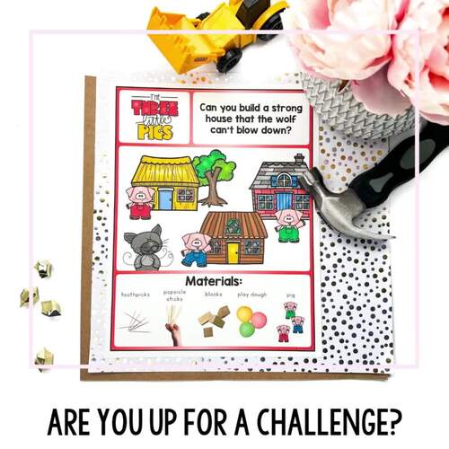 "The Three Little Pigs" STEM Challenge by Turner Tots | TPT