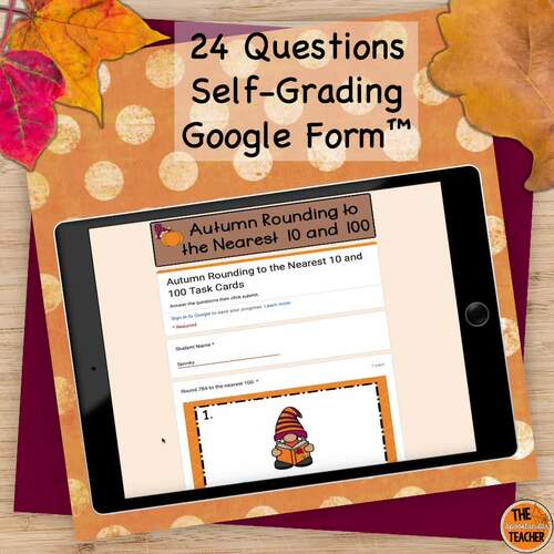 Seasonal Rounding Task Cards Print and Digital Bundle | TPT