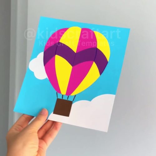 2D Shape Balloon Craft Summer Activity Back to School Crafts Kindergarten