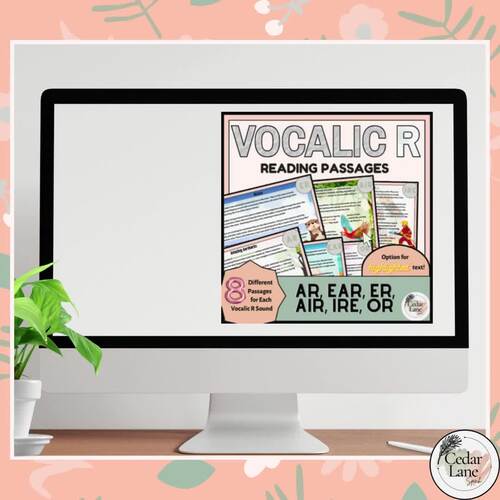 Vocalic R Reading Passages: AR, EAR, ER, AIR, IRE & OR | Boom Cards & PDF