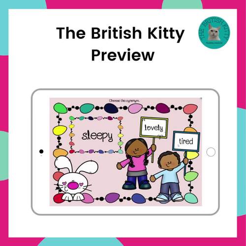 Easter Mini Grammar Quiz Volume 1 Grammar Boom™ Cards by The British Kitty