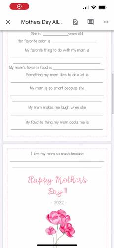 Mother's Day Interview (Included Mom, Aunt, Grandma, Nana) | TPT