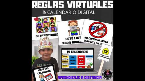 ONLINE MEETING CLASSROOM RULES, VISUALS AND DIGITAL MATH CALENDAR IN ...
