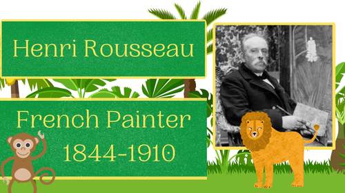 Third Grade Henri Rousseau Tiger Art Lesson Art Jungle Animal & Power Point