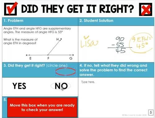 Digital Geometry Activity - Did They Get It Right? by We Love To Learn