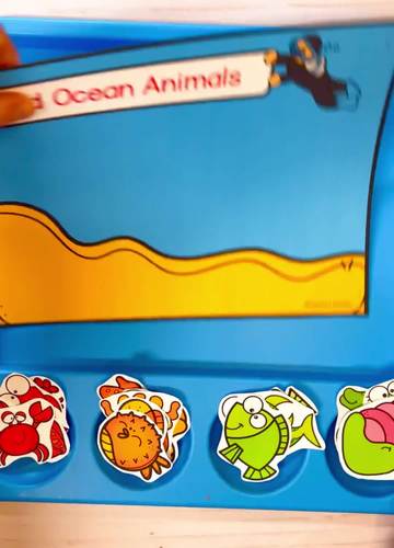 Ocean Animal Color Sorting Preschool Summer Activities by Preschool Packets