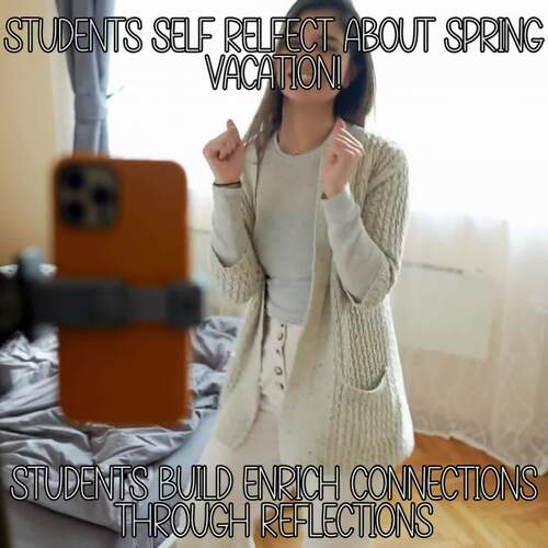 TikTok-Inspired Spring Break Reflection Worksheet, Digital Resource ...