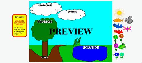 Spring Graphic Organizer/Parts of a Story/All Digital/Ready for Google ...
