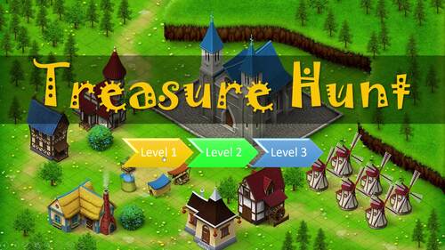 Word Game "Treasure Hunt" | Classroom Game | Vocabulary Practice | Editable