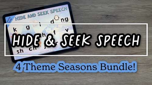 Hide and Seek Speech Articulation Game - Seasons Bundle PowerPoint ...