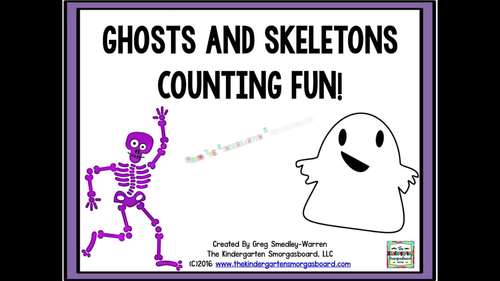Skeletons and Ghosts Numbers and Counting Fun! by Kindergarten Smorgasboard
