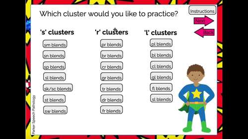 'S', 'L' and 'R' Clusters Boom Cards™ - Build-a-Superhero Digital Game ...