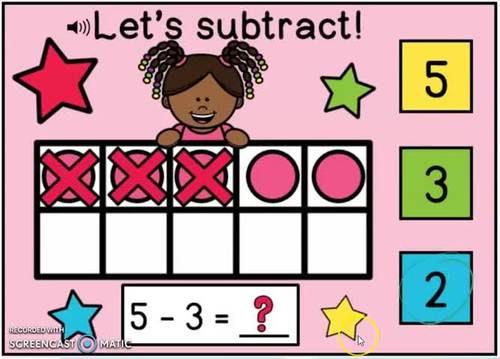 Boom Cards™ Subtraction with Ten Frames by Leigh's Library | TPT