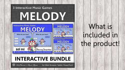 Winter Music Activities | Interactive Solfege Games Bundle {Dancing ...