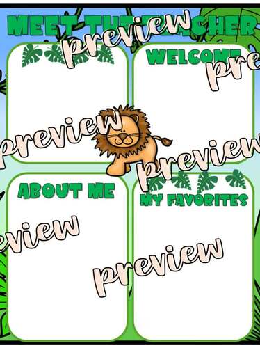 Meet the Teacher Template Editable and Student Forms by Anh Huynh