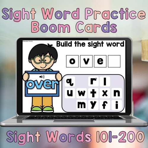 Sight Word Fluency Boom Cards for First Grade BUNDLE by Suburban Teacher