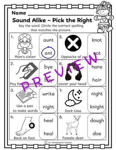 Homophones Worksheets / Homophones Practice for 1st-3rd Grade | TPT