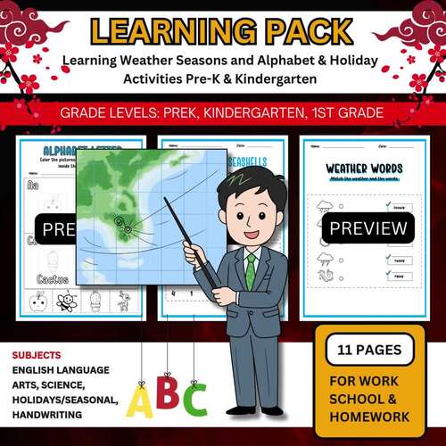 Learning Weather Seasons and Alphabet & Holiday Activities Pre-K ...