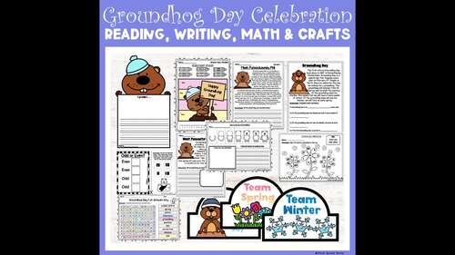 Groundhog Day Reading Comprehension, Crowns, Math Coloring, Crafts, and ...