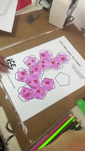 Let's make paper ice cream! / Summer Activities Worksheet and Craft