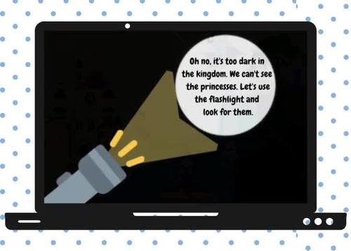 [BOOM CARDS™] I Spy with Flashlight - Princess Edition (Auditory Memory ...