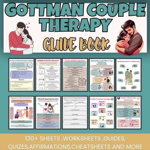 Gottman Method Relationship Therapy Worksheets, Communication Skills ...