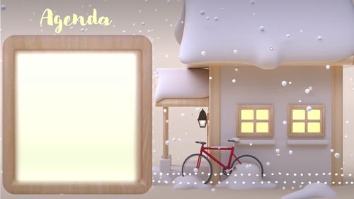 Snowy Day Animated Powerpoint Agenda Template by CreativeMiddle | TPT