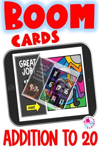 ADDING 3 ADDENDS HALLOWEEN MATH BOOM CARDS ADDITION FACTS by Primary ...
