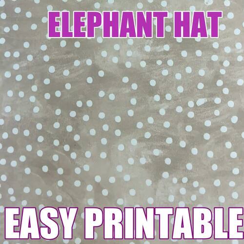 Elephant Paper Hat - Animal Headband - Crown - Africa - Zoo Coloring ...