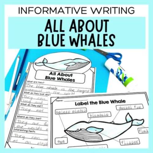 All About Blue Whales | Antarctic Animal Research Worksheet ...
