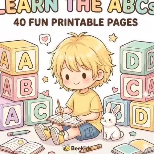 BeeKids Alphabet Workbook for Preschool | ABC Tracing Letter ...