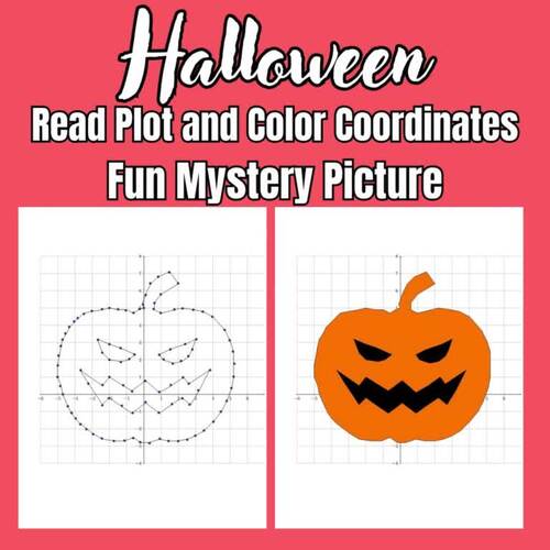 Halloween Graphing Mystery Picture and Color Shapes by Number No Prep