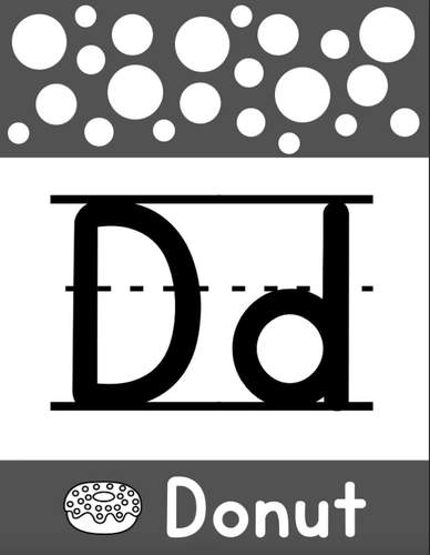 Gray Polka Dot Party Alphabet Posters: Set #4 by Magical Miss Meg