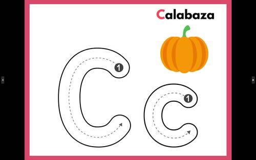 Spanish Alphabet handwriting worksheets for Prek & K to trace & color ...