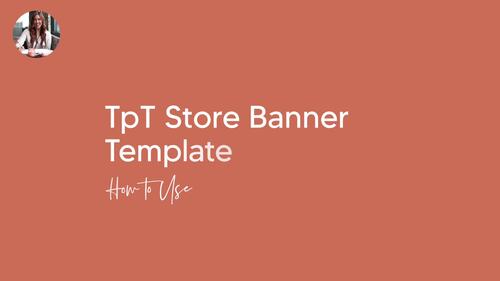 NEW TpT Store Banner Templates 2024 - Retro / Boho Theme - 17 Designs ...
