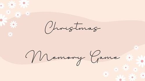 Christmas Memory Matching Game | Holiday Classroom Game & Focus Activity