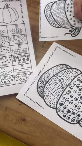 Doodle Pumpkin Activity | Fall Art & Brain Break Worksheet | TPT