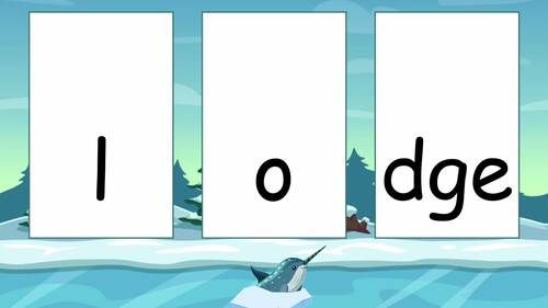 1st Grade CVC with Trigraphs Blending Board PPT Slides, Arctic Animals ...