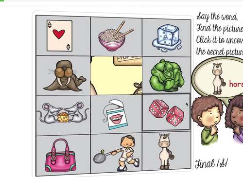 Articulation | Boom Cards Articulation -S- Game | Reveal the Picture Set 3