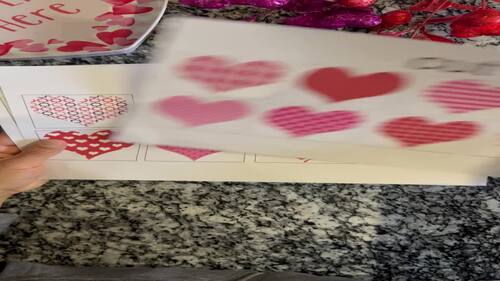Heart matching Valentine's Day Worksheet Matching Game Educational ...