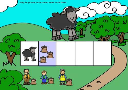 Baa Baa Black Sheep Boom Cards | Nursery Rhyme Activities for Distance ...