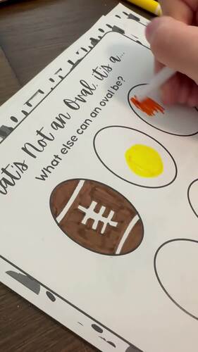 That's Not an Oval... Morning Work/Early Finisher/No Prep Shape Printable