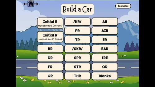 Build a Car BOOM Cards™ Initial R, R Blends, Vocalic R Sounds ...