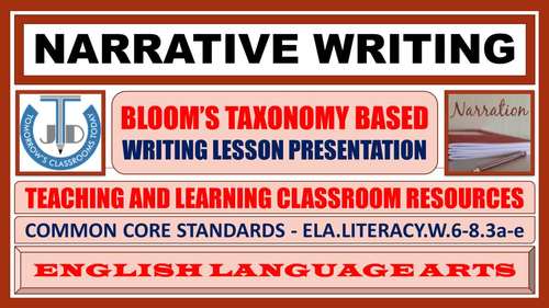 NARRATION - READING AND WRITING: UNIT LESSON PLAN by JOHN DSOUZA