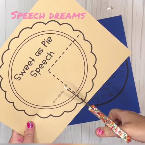Thanksgiving Speech Therapy Craft Pie by Speech Dreams | TPT