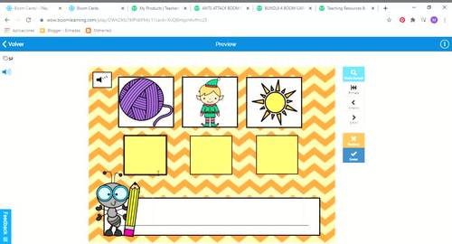 BOOM CARDS Spring: BEGINNING SOUNDS and SIGHT WORDS- Distance Learning