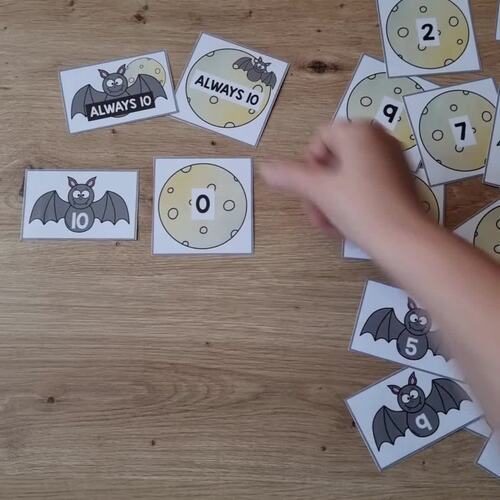 Number Bonds to 10 Halloween Game | Hands-On Addition Practice, Math Center